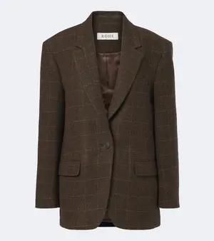 RÓHE Checked Oversized Wool Blazer