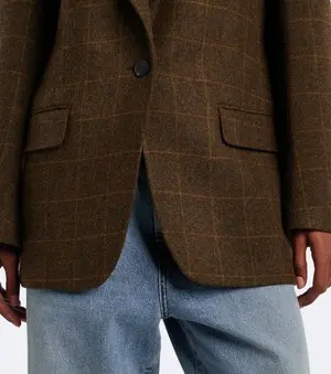 RÓHE Checked Oversized Wool Blazer
