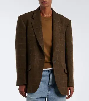 RÓHE Checked Oversized Wool Blazer