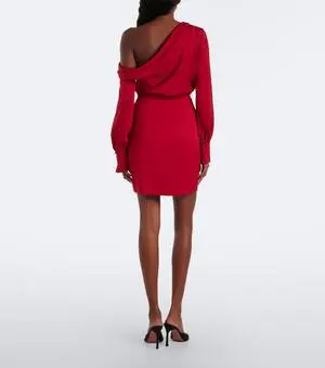 Simkhai Cameron Draped Satin Minidress