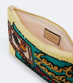 ALEMAIS Alémais Ace Rooster Embellished Pouch