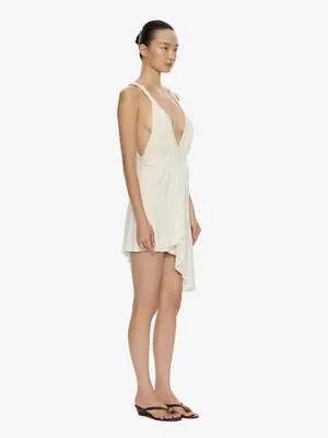Christopher Esber Suspended Jersey Fluted Mini Dress