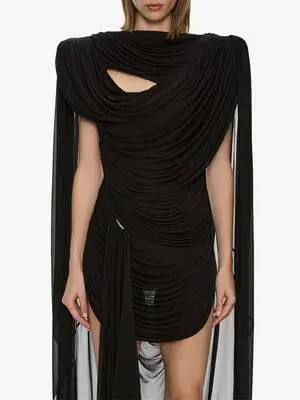 Christopher Esber Torrent Draped Mini Dress