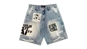 Mixed Emotion Ai Denim Shorts
