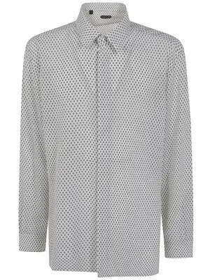 TOM FORD Shirt Fluid Fit "diamond Print
