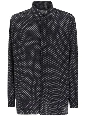 TOM FORD Shirt Fluid Fit "geometric Print Crepe De Chine