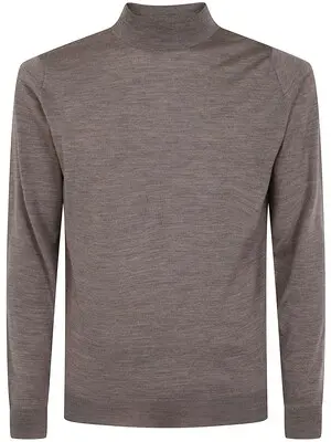John Smedley Sweater Merino Wool "harcourt - Brown