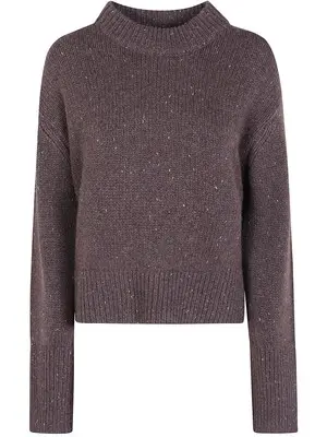 LISA YANG Sweater Cashmere "tarie" Sparkle - Brown