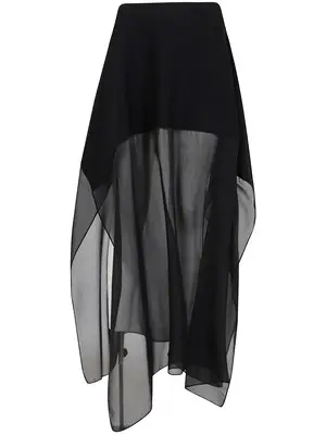 Max Mara Skirt Sheer Layer "sps Ribes