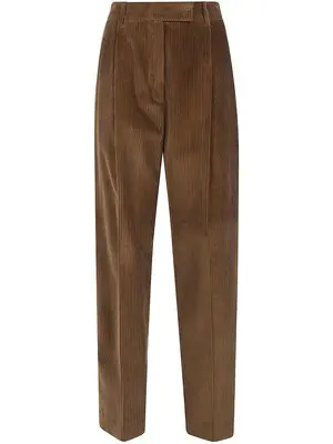 RÓHE Trousers Single Pleat "daria - Brown