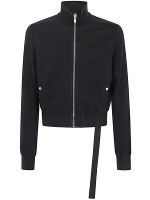 Rick Owens Sweatshirt Full Zip Jacket "rev Track - Black