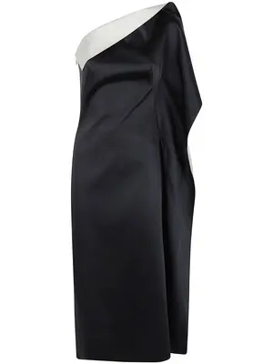 RÓHE Dress Off-shoulder "sculptural Double-satin - Black