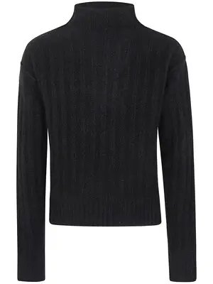 Rick Owens Sweater Turtle Neck "rr02f4678.ribwse 09 - Black