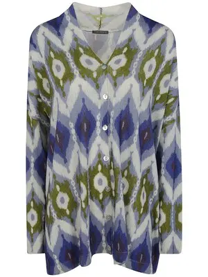 IN BED WITH YOU Sweater Abstract Print "zb07 130 - Multi