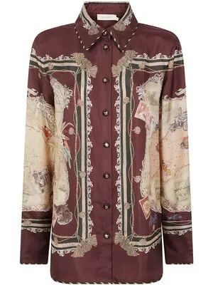 Zimmermann Shirt Silk Color "valiant - Multi