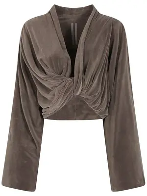 Rick Owens T-shirt Twist Top - Gray