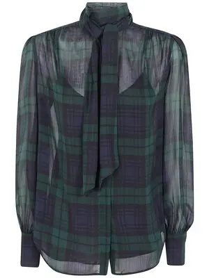 Ralph Lauren Shirt Woven Blouse "woven Blouse Shirt - Blue