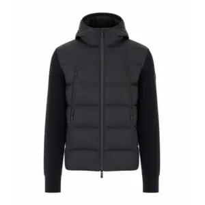 Moncler Logo Padded Cardigan - Black
