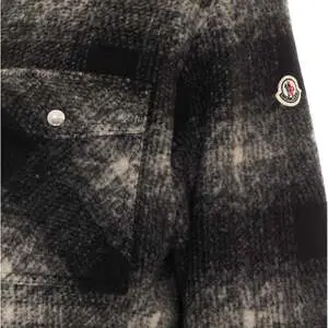 Moncler Checked Jersey Zip Jacket