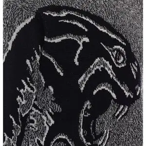 Valentino Garavani Animal Print Sweater - Gray
