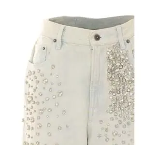 GOLDEN GOOSE Cabochon Crystals Jeans