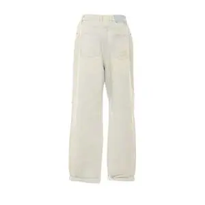 GOLDEN GOOSE Cabochon Crystals Wide Leg Jeans