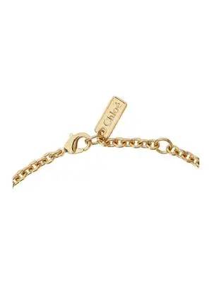 Chloé Brass Charm Necklace - Multicolor