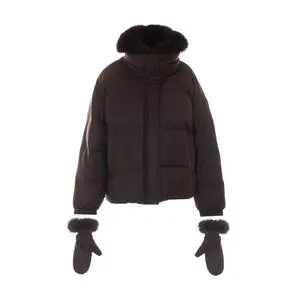 YVES SALOMON Doudoune Down Jacket - Brown