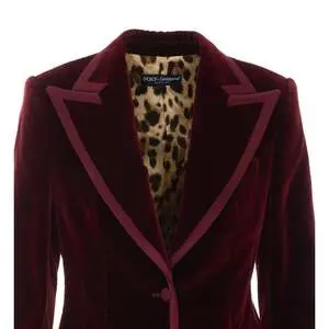 Dolce & Gabbana Single Breasted Velvet Jacket