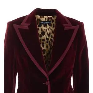 Dolce & Gabbana Velvet Single Breasted Jacket