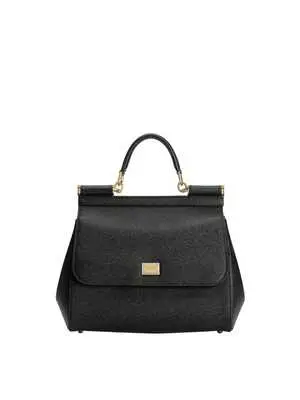 Dolce & Gabbana Large Sicily Tote Bag - Black