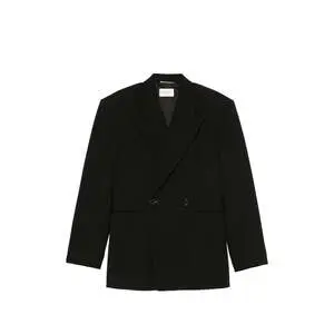 Saint Laurent Pinstripe Double-breasted Blazer - Black