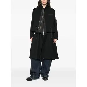 Sacai Military Coat - Black