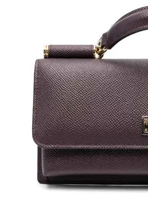 Dolce & Gabbana Logo Plaque Top Handle Bag - Multicolor