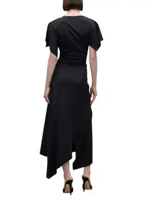 Victoria Beckham Draped Midi Dress