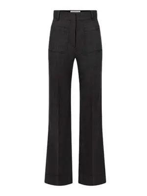 Victoria Beckham Alina Trousers - Gray