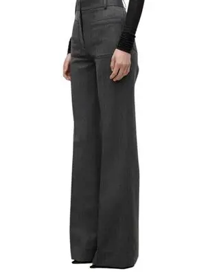 Victoria Beckham Alina Trousers - Gray