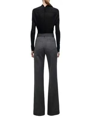 Victoria Beckham Alina Trousers - Gray
