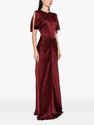 Victoria Beckham Ruched Maxi Dress