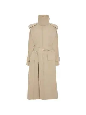 Victoria Beckham Philippa Belted Trench Coat - Brown