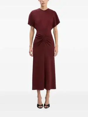 Victoria Beckham Bela Ruched Midi Dress