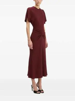 Victoria Beckham Bela Ruched Midi Dress