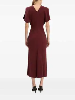 Victoria Beckham Bela Ruched Midi Dress