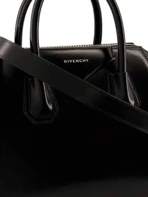 Givenchy Small Antigona Handbag In Leather - Black