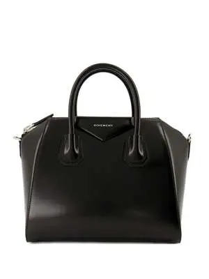Givenchy Small Antigona Handbag In Leather - Black