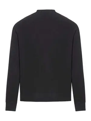 Stone Island Ghost Badge Crewneck Sweatshirt - Black