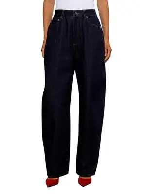 Givenchy Logo Patch Straight Leg Jeans
