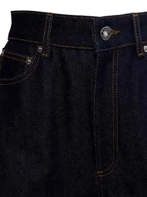 Givenchy Logo Patch Straight Leg Jeans