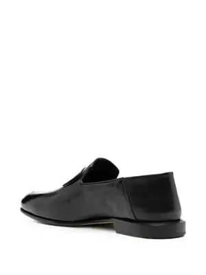 Givenchy Leather Loafers With Logo Plaque