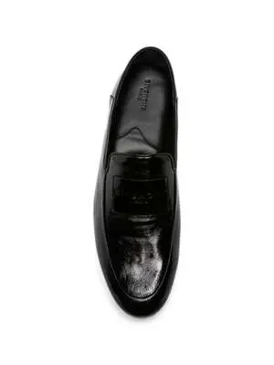 Givenchy Leather Loafers With Logo Plaque